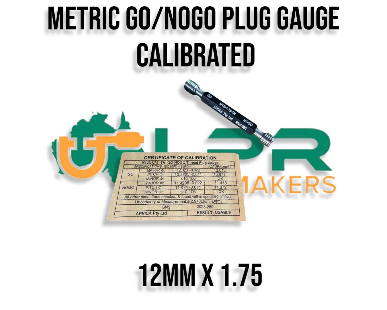 LPR Toolmakers - Metric Go/Nogo Plug & Ring Gauges [6 to 24mm]
