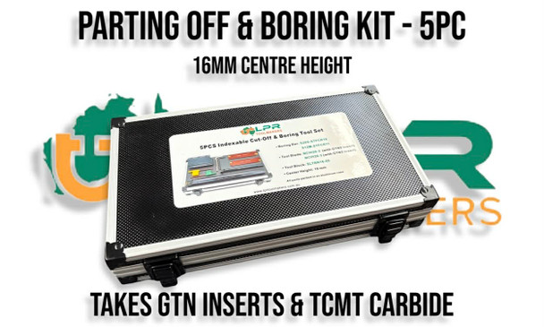 LPR Toolmakers - 5pc Indexable Parting Off & Boring Bar Kit