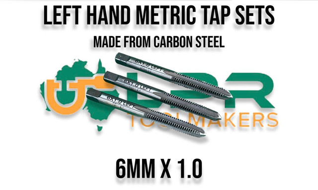 LPR Toolmakers - Left Hand Metric Tap Sets Carbon Steel [6-20mm]