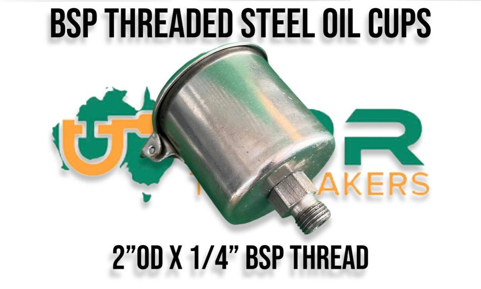 LPR Toolmakers - BSP Threaded Steel Oil Cups [1/2" - 2" OD]