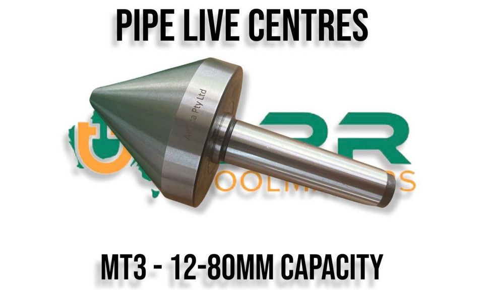 LPR Toolmakers - Pipe Revolving Live Centres [MT2-MT4] 80mm Capacity