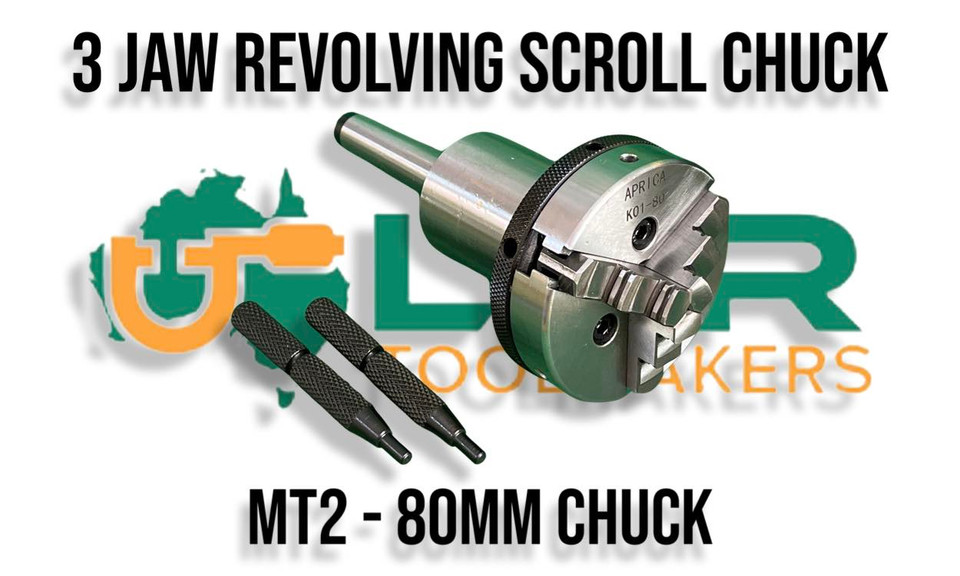 LPR Toolmakers - 3 Jaw Self Centering Scroll Chucks with Rotating ...