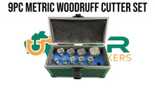 LPR Toolmakers - 9pc Metric HSS Woodruff Cutter Set - [10.5-32.5mm]