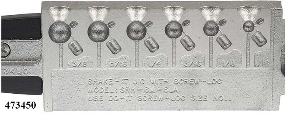 Do-It Screw-Loc Shake It Jig Mold with Flat Eye - Barlow's Tackle