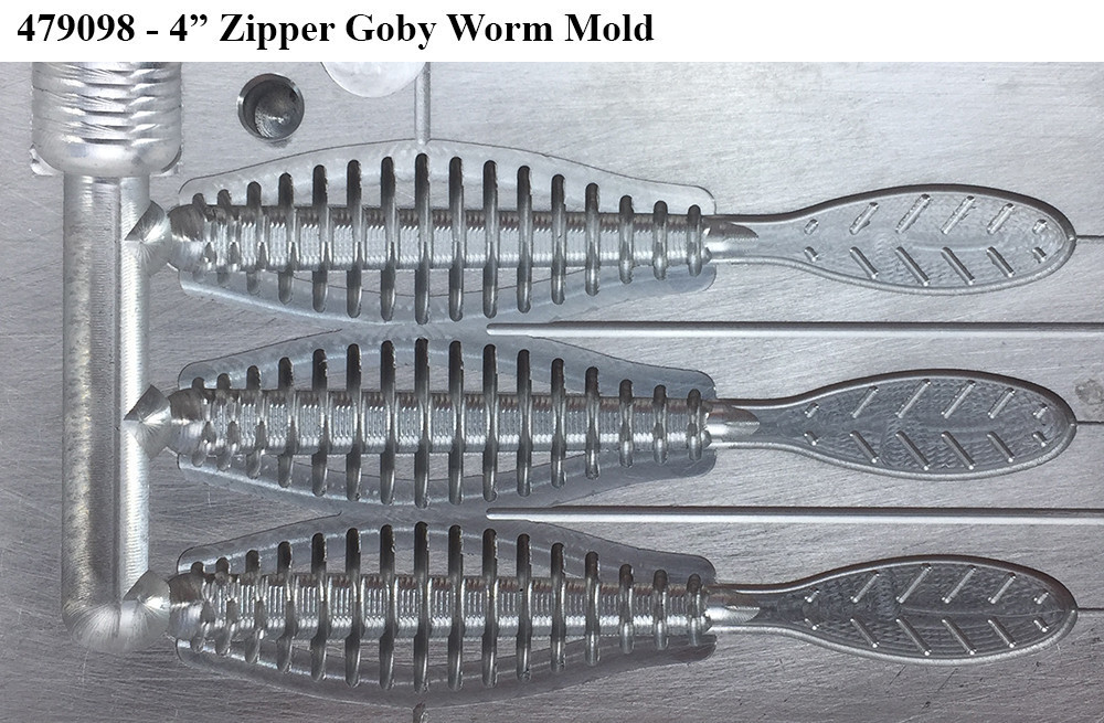 Do-It CNC 4" Zipper Goby Worm Mold - Barlow's Tackle