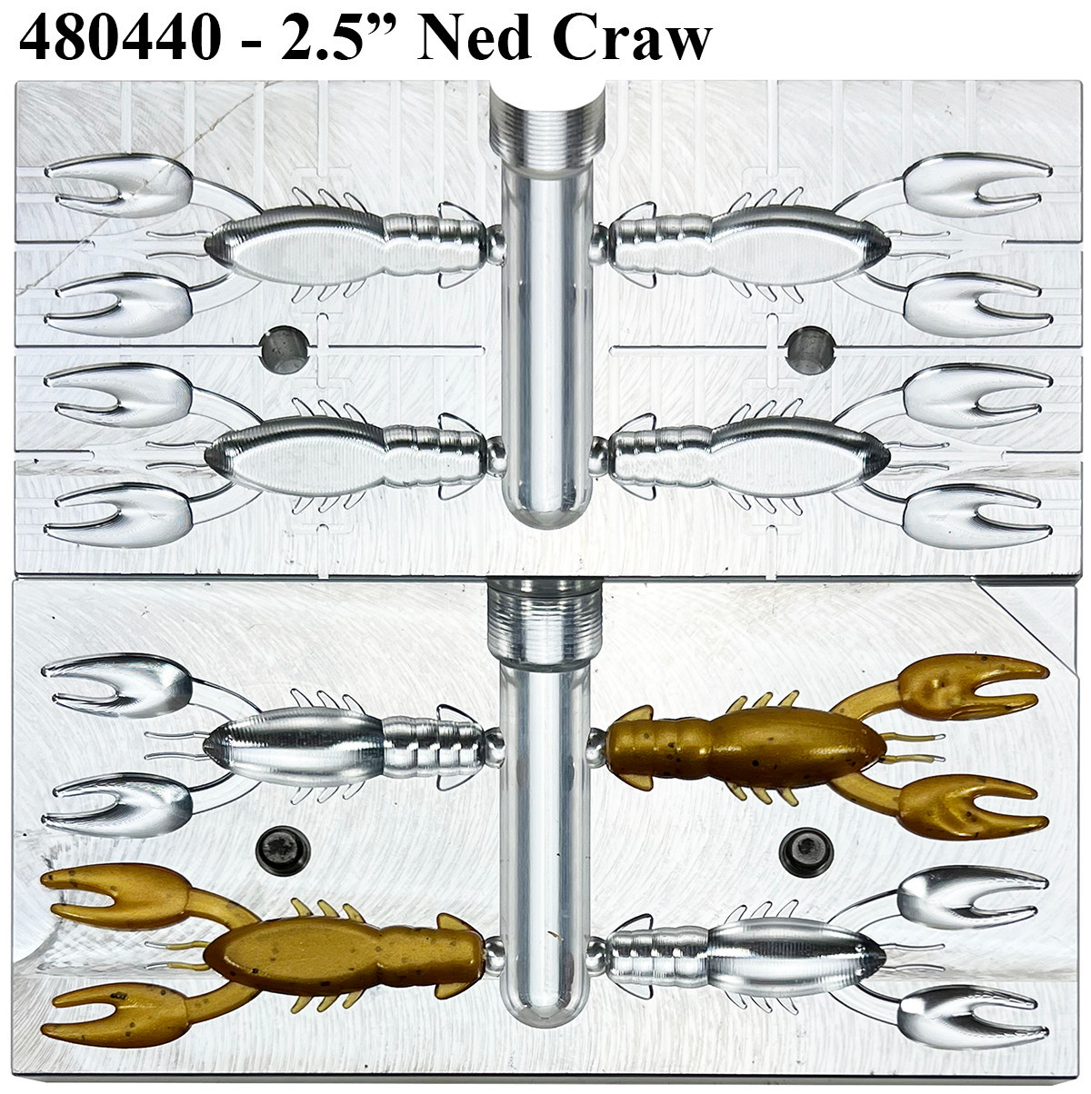 Epic Bait 2.5" Ned Craw Worm Mold - Barlow's Tackle