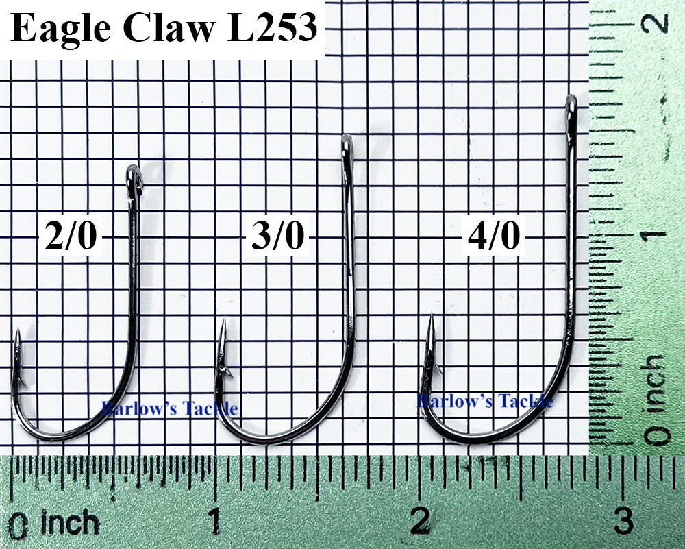 Eagle Claw L253 Spinnerbait Hooks Sizes 2/0-4/0 - Barlow's Tackle