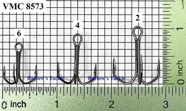 VMC 8573 Barbarian Treble Hooks Sizes 2-6 - Barlow's Tackle