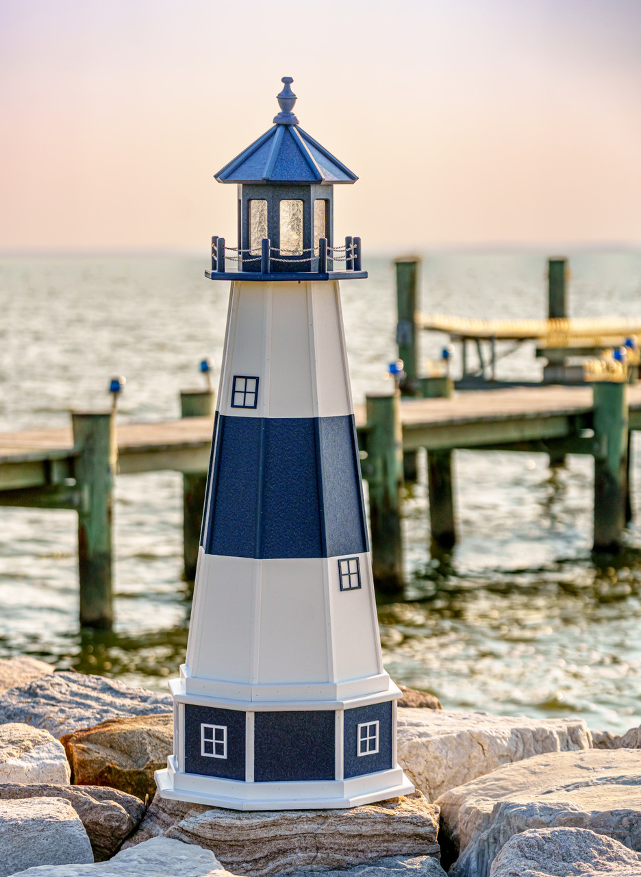 Amish Crafted Custom Montauk Poly Lighthouses Ã¢â‚¬â€œ Free Ship
