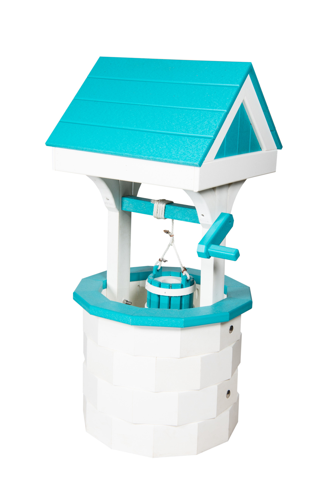 Amish Handcrafted | Poly and Stone Wishing Wells | Customizable