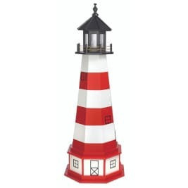 Amish Handcrafted | Garden Lighthouses | Poly Wood Hybrid