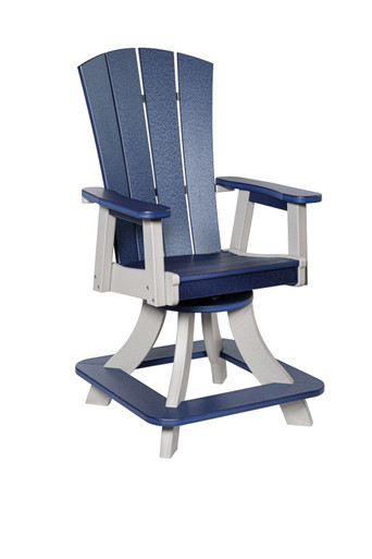 Serenity Collection - All Weather Swivel Counter Chair - Premium Poly ...