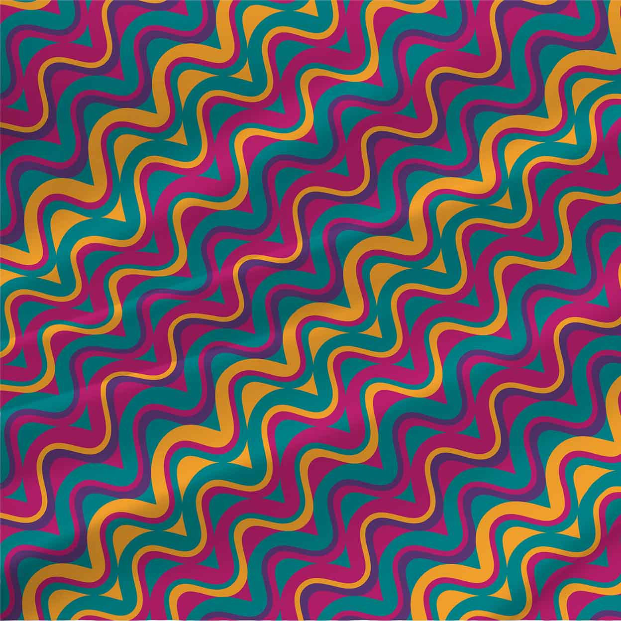 Wave - Custom Printed Fabric | Shop The Textile District