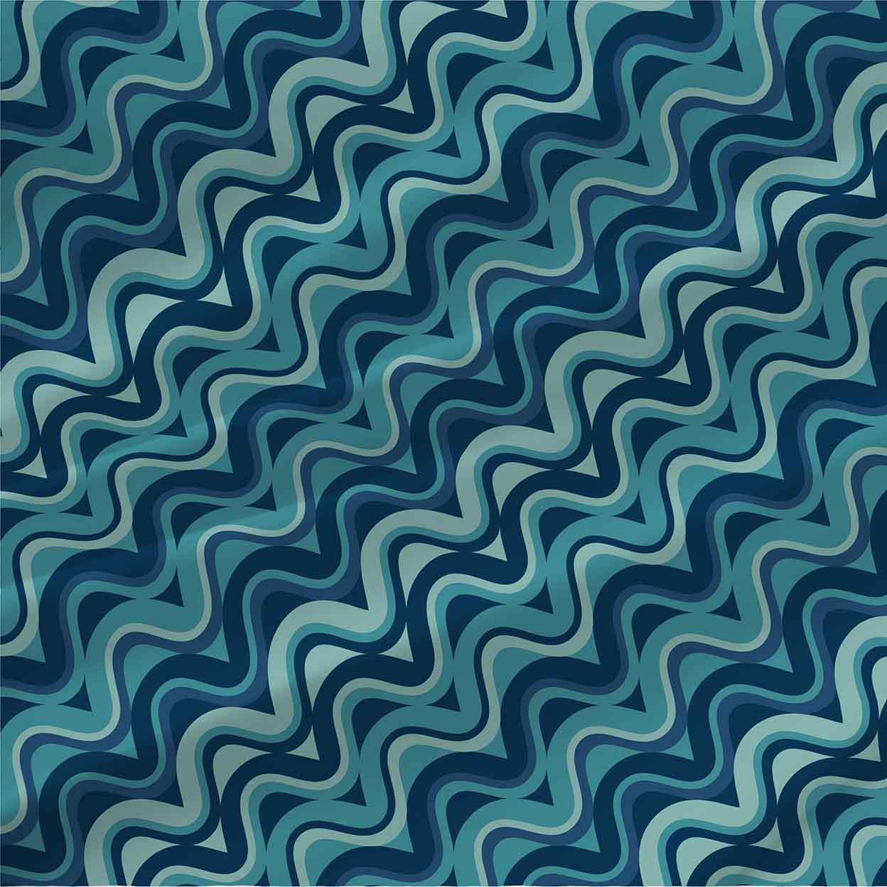 Wave - Custom Printed Fabric | Shop The Textile District