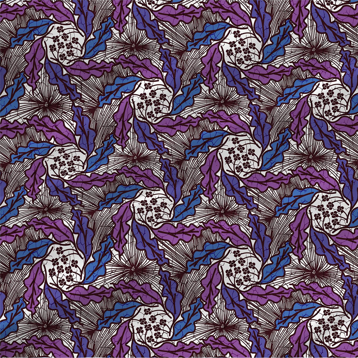 Wild Foliage - Ethnic Floral Print Fabric | Shop The Textile District