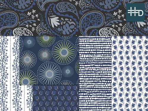 Classic Blue Trend Board | Color Story - The Textile District