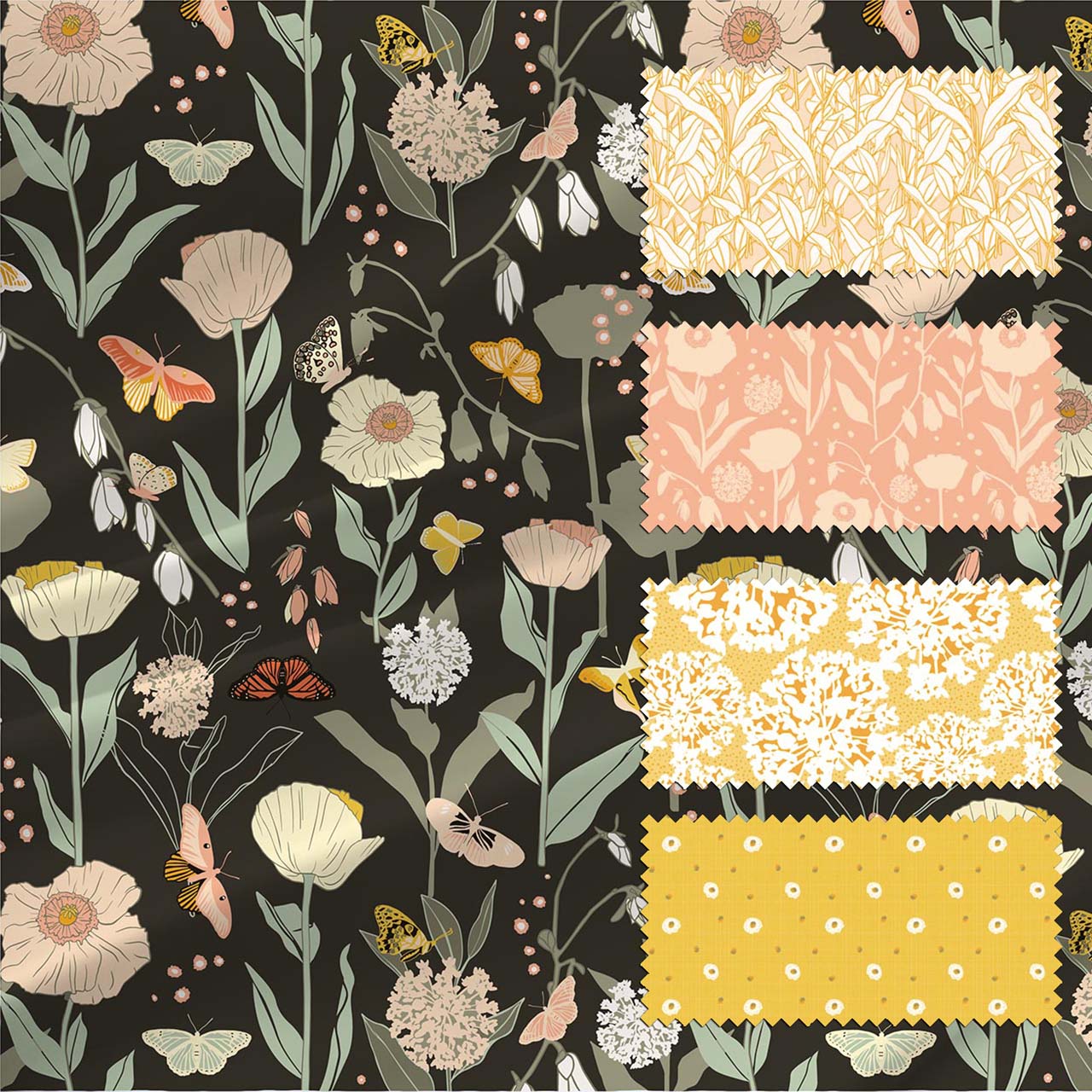 Papillon Collection by Mackenzie Nelson Art - The Textile District