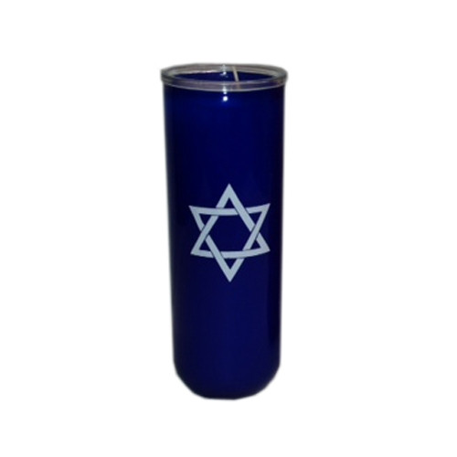 12 Blue Star Of David Candles - Turner Memorial