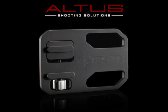 Gray Ops Mini Gun Plate - ALTUS Shooting Solutions