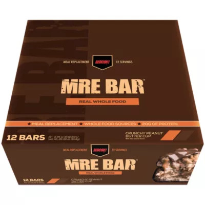 MRE BAR BOX Crunchy Peanut Butter Cup - Rockwall Nutrition