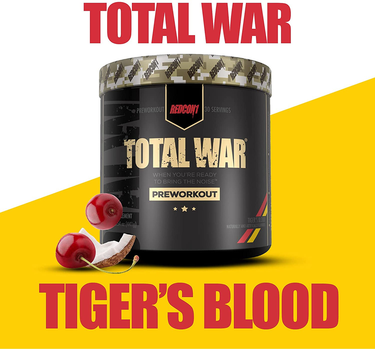 TOTAL WAR PREWORKOUT Tiger's Blood - Rockwall Nutrition