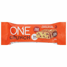 One Crunch Peanut Butter Chocolate Chip Protein Bar
