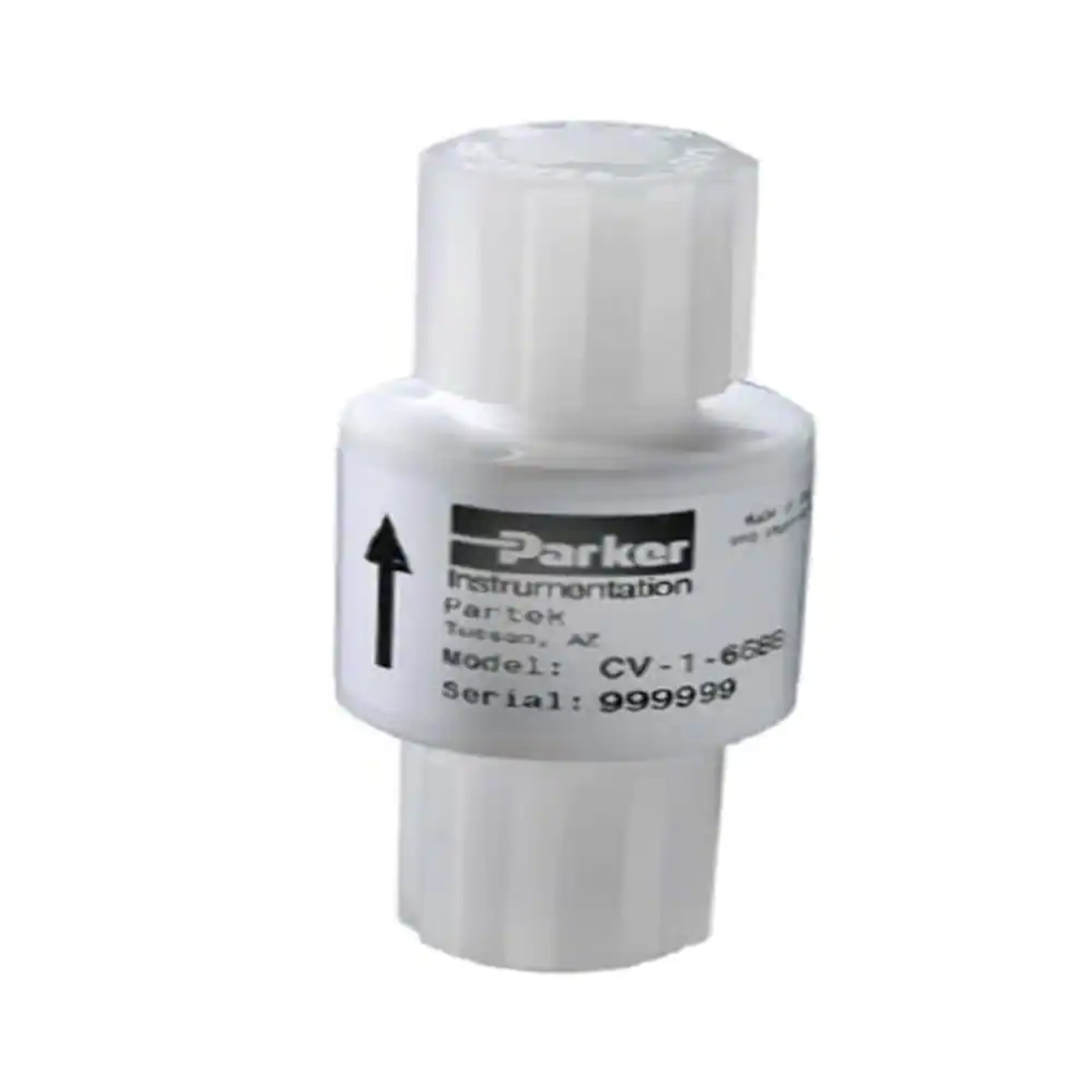 CV-1-6666 Parker Hannifin | Partek CV-1 Check Valve Style 1, PTFE, 3/8" Parflare, 0.25-0.75 PSIG ...