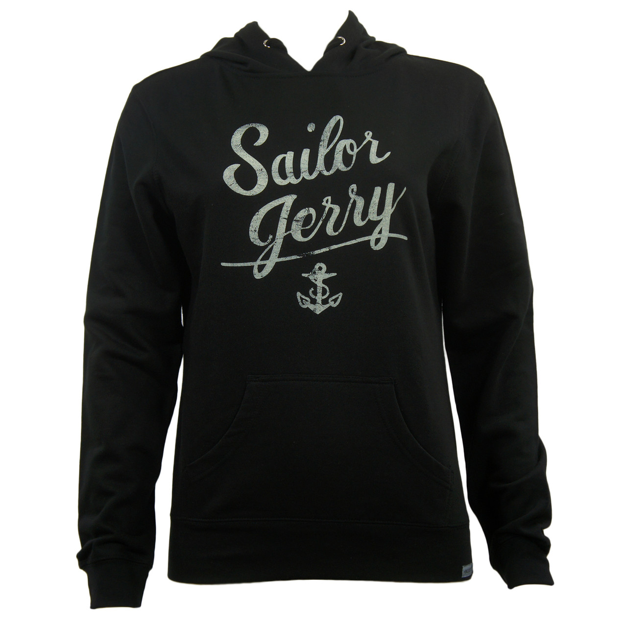 Sailor Jerry Script White Font Pullover Hoodie - Merch2rock Alternative ...
