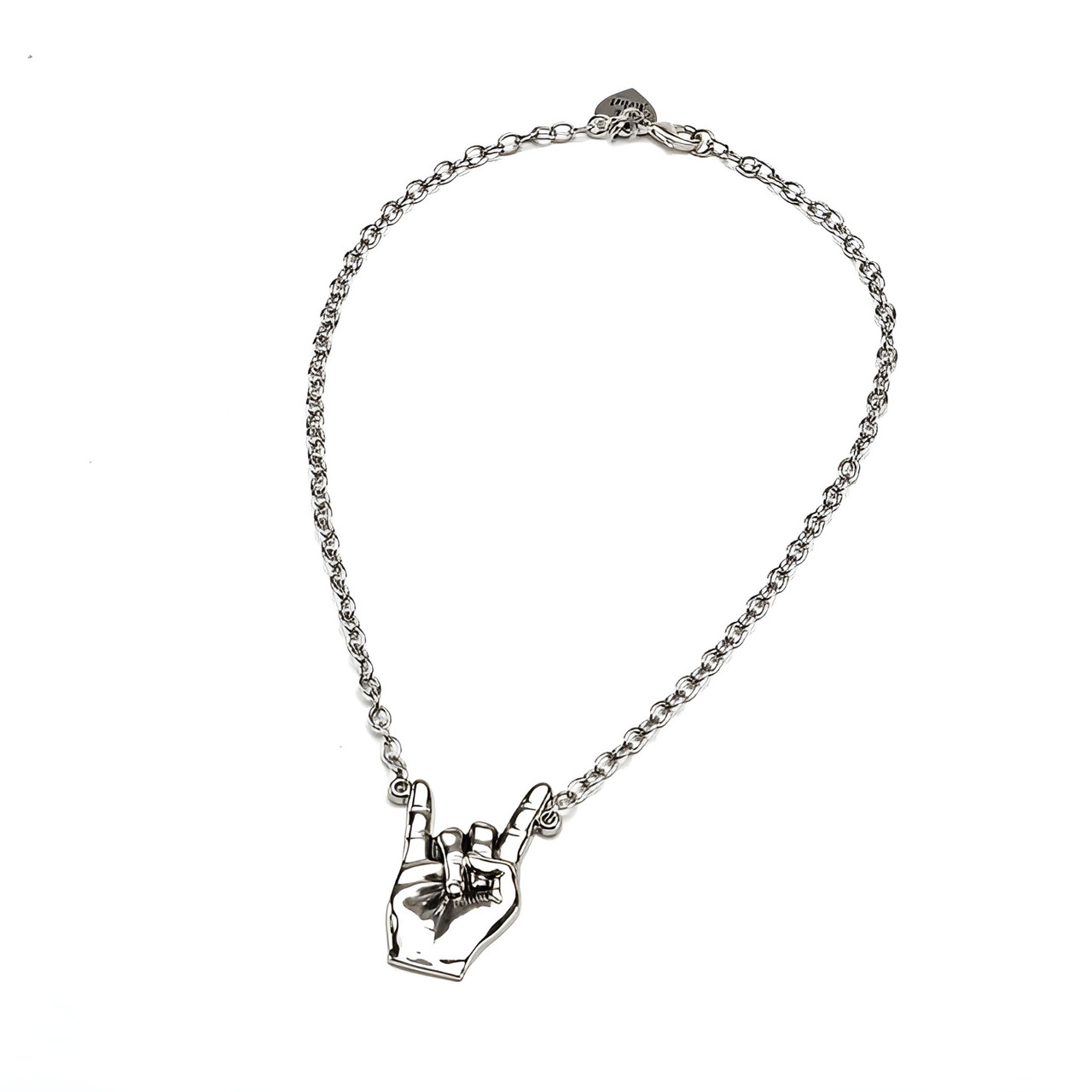 Rock Rebel Rocker Hand Pendant Chain Necklace - Merch2rock Alternative ...