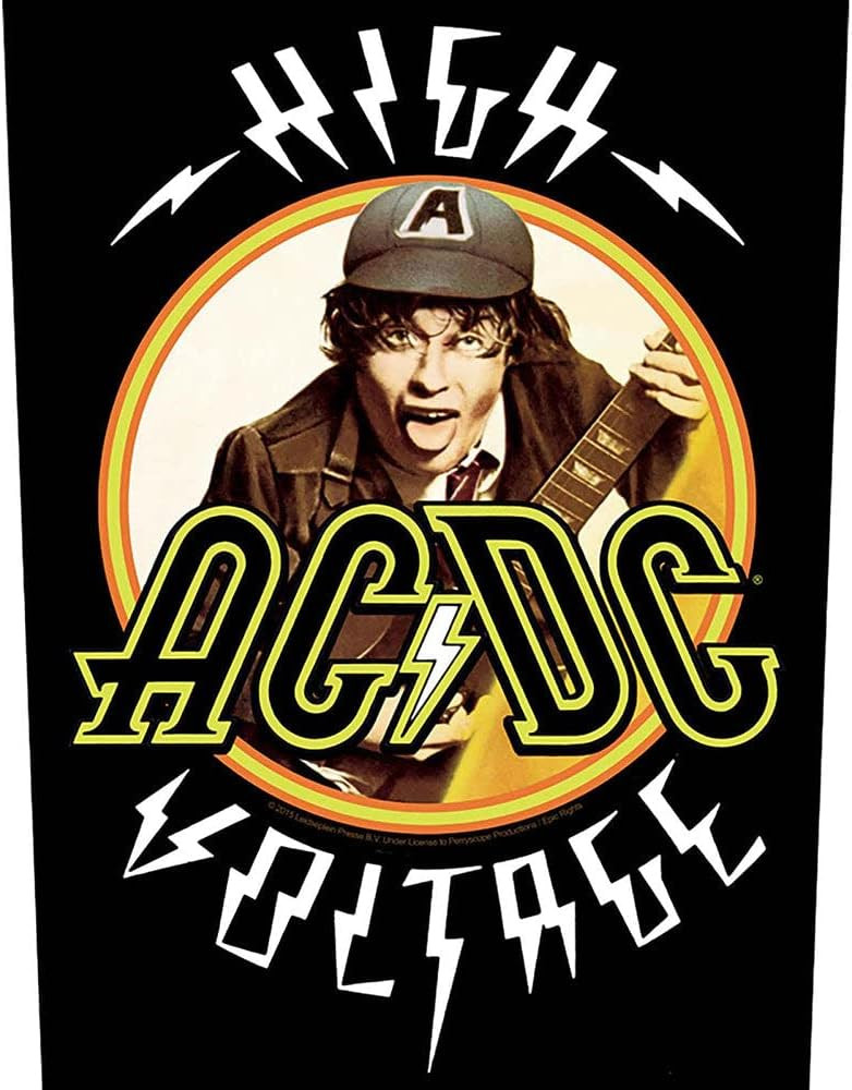 AC/DC High Voltage Back Patch - Merch2rock Alternative Clothing