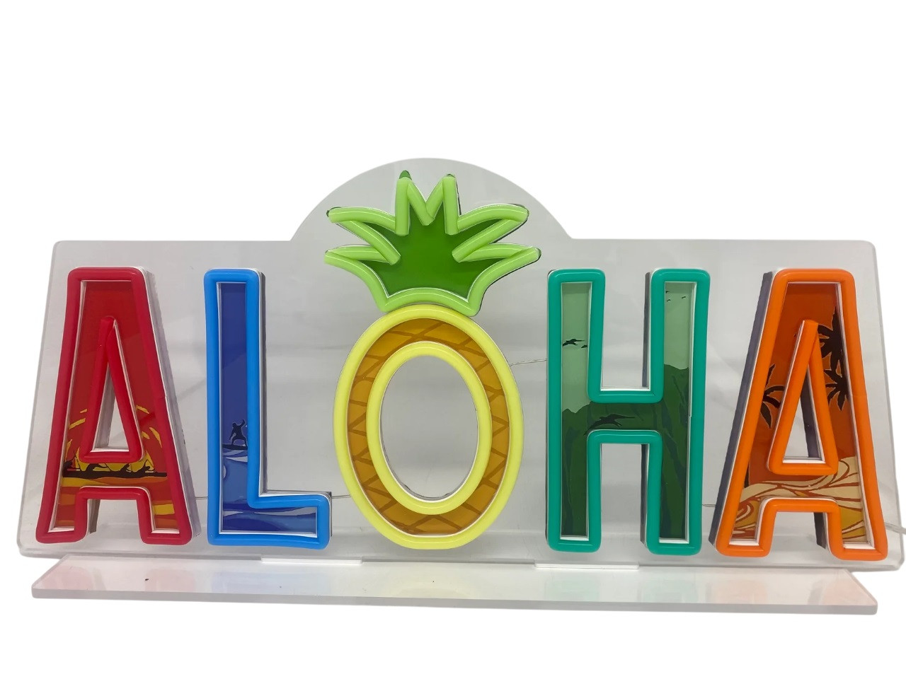 Aloha Sign LED Replica Energy Efficient Dimmable 9" x 20" - Merch2rock ...