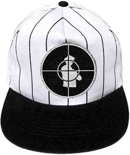 Public Enemy Hat Solid Target Logo Adjustable Official Black & White ...