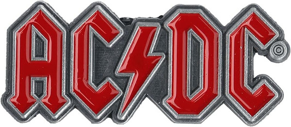 AC/DC Classic Red Band Logo Pin Badge - Merch2rock Alternative Clothing
