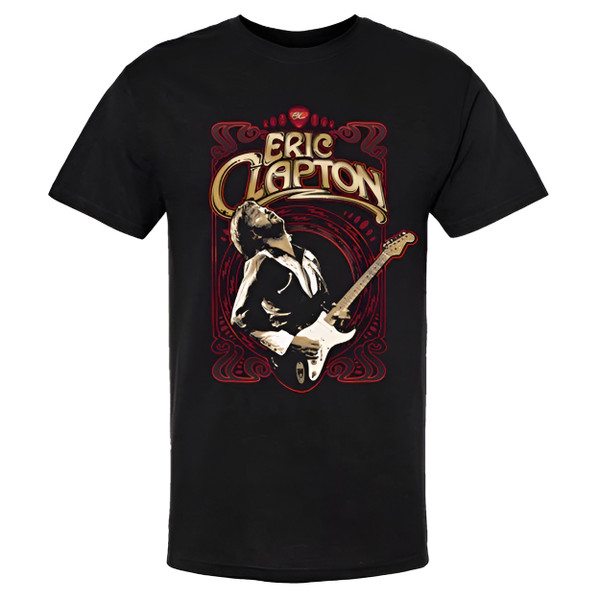 Eric Clapton Vintage Live Photo T-Shirt Black - Merch2rock Alternative ...