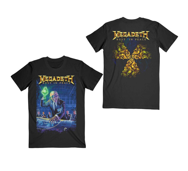 Megadeth Rust in Peace 30th Anniversary T-Shirt Black - Merch2rock ...