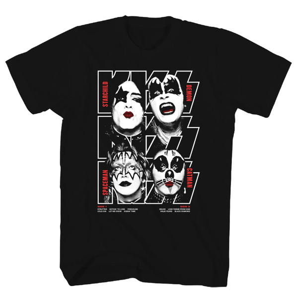 Kiss Debut Album T-Shirt Black - Merch2rock Alternative Clothing