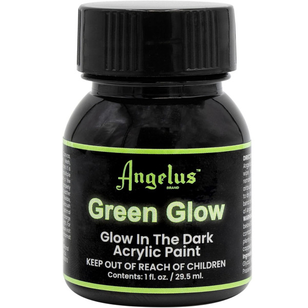 Angelus Acrylic Leather Paint Neon Glow in the Dark 1oz - Merch2rock ...