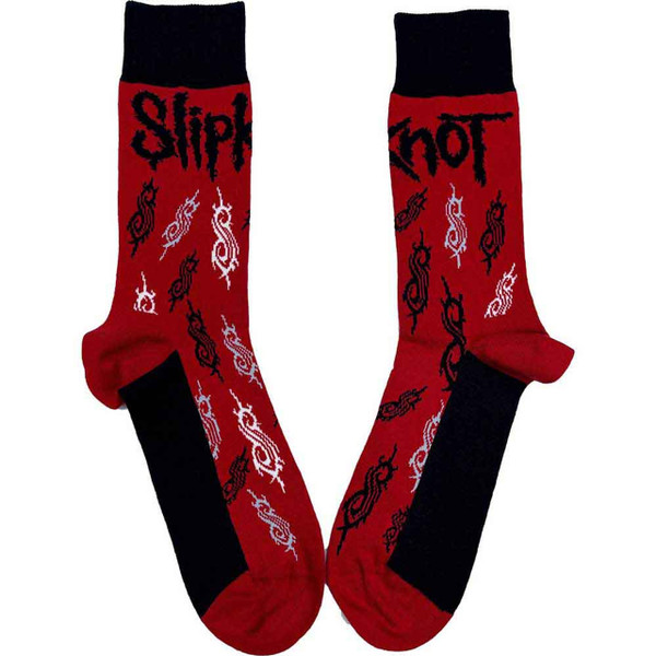 Slipknot Tribal S Band Logo Ankle Socks Red - Merch2rock Alternative ...