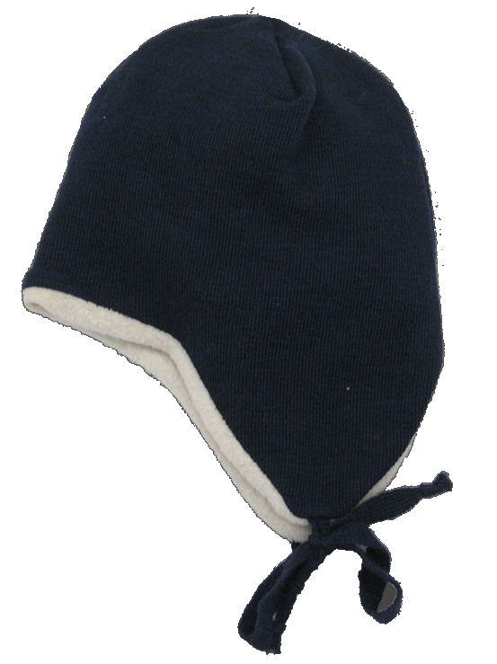 Organic Merino Wool Knitted Hat Lined with Organic Cotton - Little ...