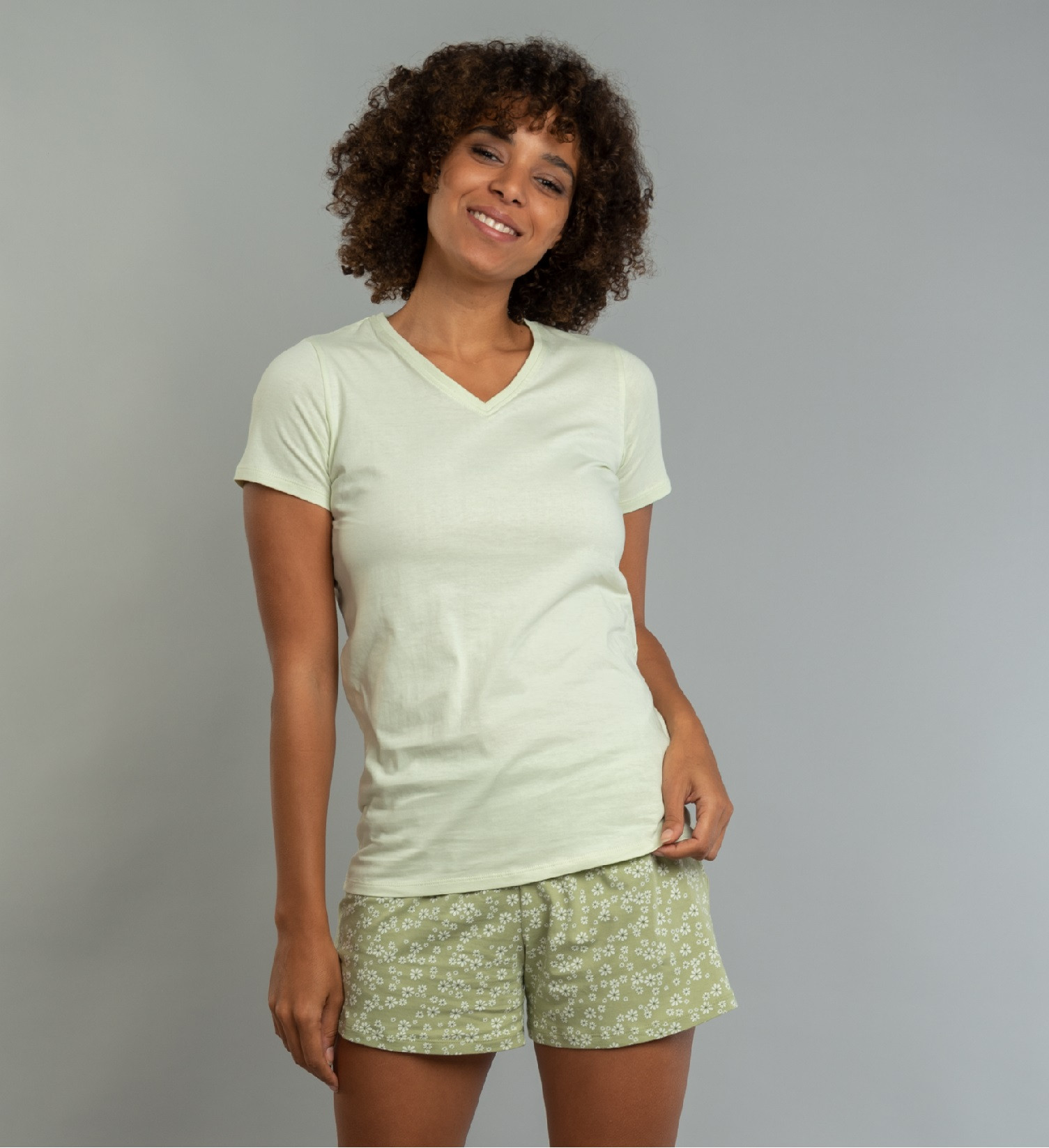 Women's Organic Cotton Shorty pyjamas, Set - "MIRIAM "-SIZE-XS - Little ...