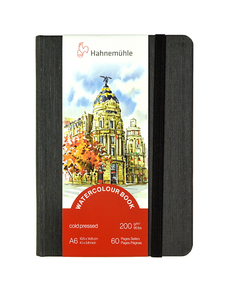 Hahnemuhle Watercolor Book- A6 Portrait (6" x 4.25")- 30 Sheets