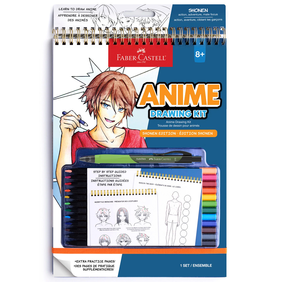 Faber-Castell Anime Drawing Kit - Shonen | Marker Supply