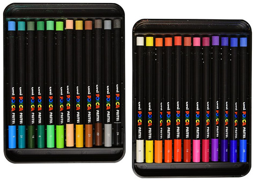 Posca Pastel Crayon Set of 24 | Marker Supply