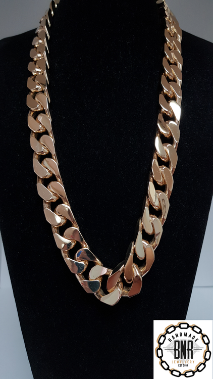 XL FLAT CURB CHAIN - 25 inch 586 grams - BNR JEWELLERY