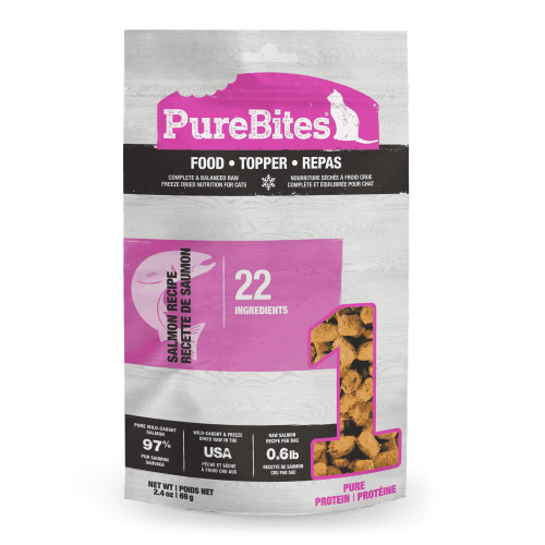 PureBites Freeze Dried Cat Food Topper - Salmon Recipe - TELUS Health MyPet