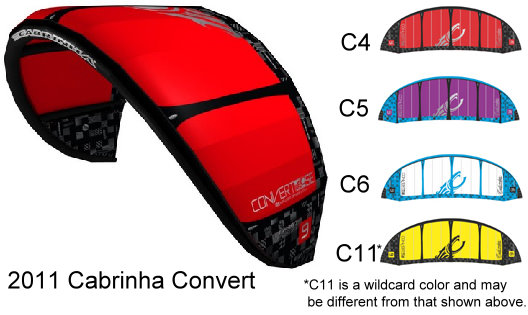 Kite Colors of the 2011 Cabrinha Collection