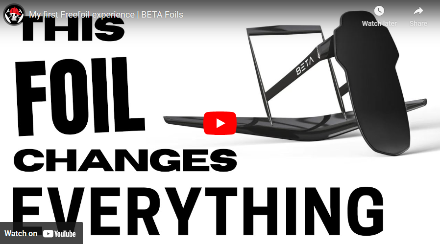 BETA Foils - My first Freefoil experience - MACkite Boardsports Center