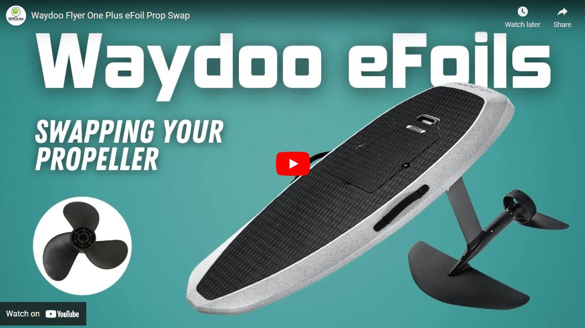 Waydoo Flyer One Plus eFoil Prop Swap - MACkite Boardsports Center