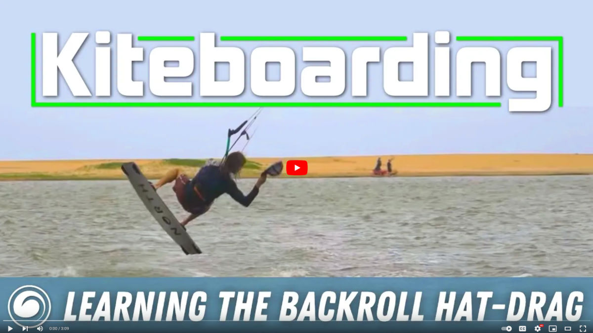 Kiteboarding Tricks | How To Do A Backroll Hat Drag - MACkite Boardsports Center