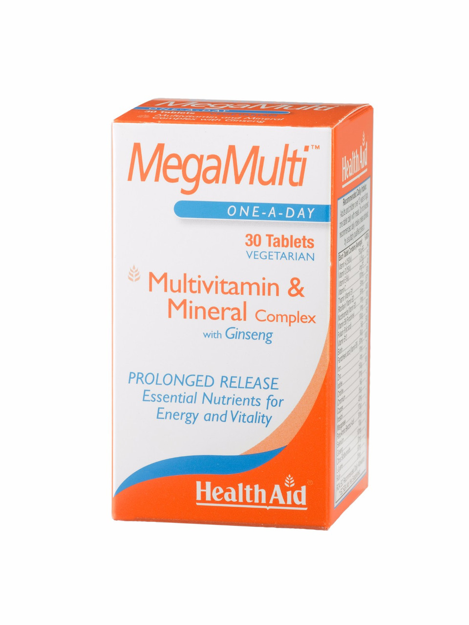 Health Aid Mega-Multi's (with Ginseng), 30 Tablets - Oxford Lifestyle
